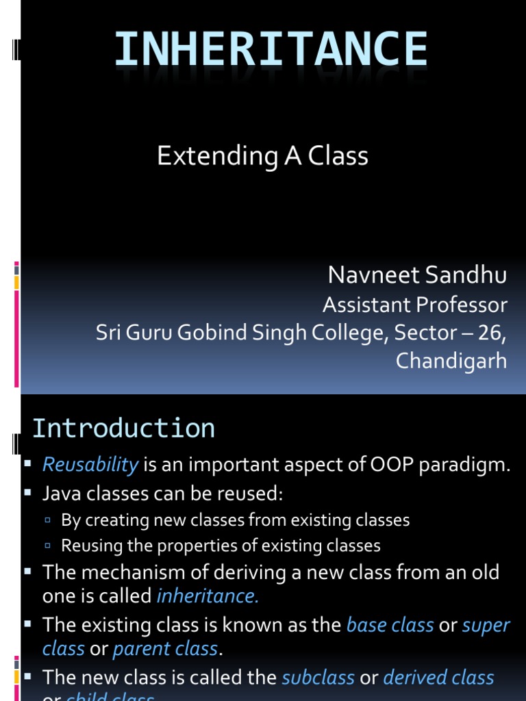 Inheritance - Constructors - Overloading - Overriding - Abstract&Final For Bca | PDF ...