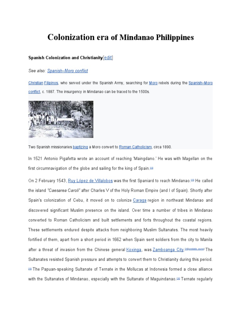 Colonization Era of Mindanao Philippines | PDF | Mindanao | Spanish Empire