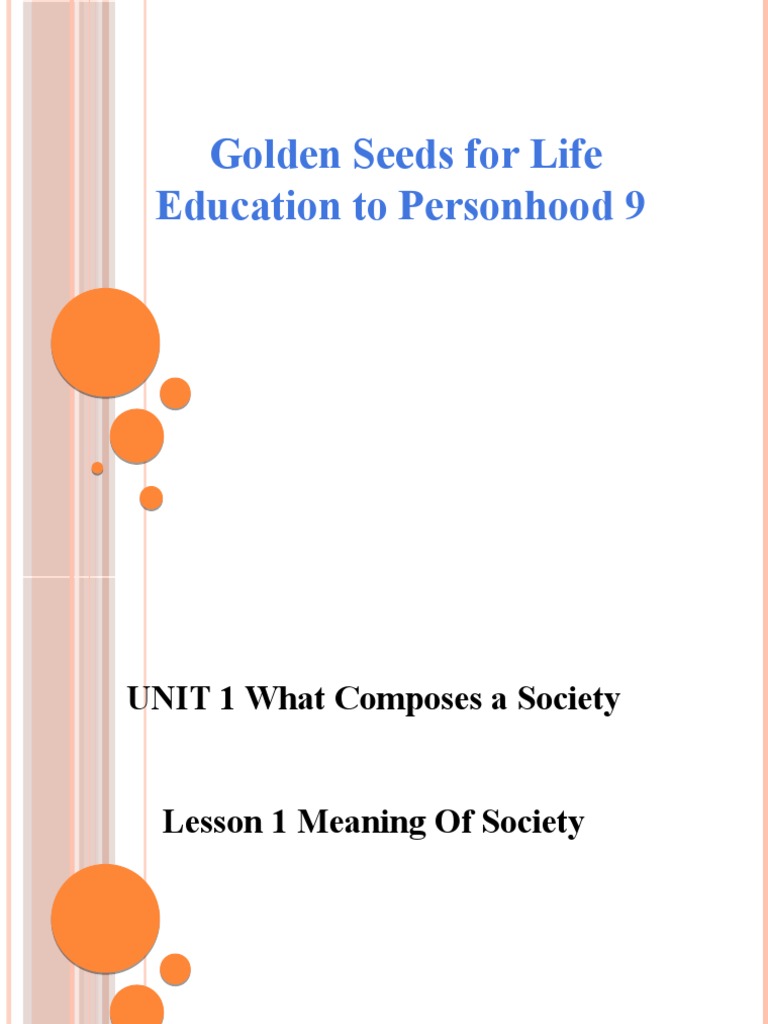 Values 9 Lesson 1 | PDF