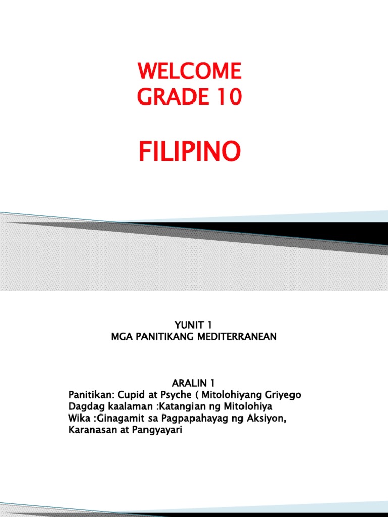 Filipino 10 | PDF