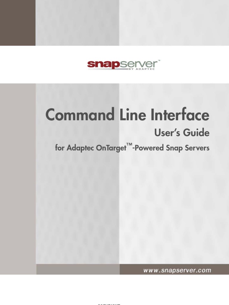 Command Line Interface: User's Guide | PDF | Command Line Interface ...