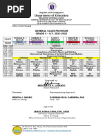 Class Program - S.Y. 2024-2025 Grade 1 | PDF | Behavior Modification ...