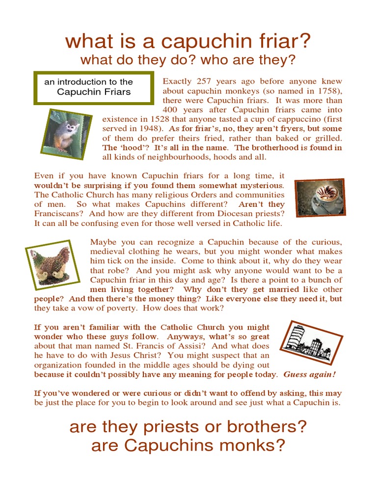 What Is A Capuchin Friar 2017 | PDF | Francis Of Assisi | Jesus