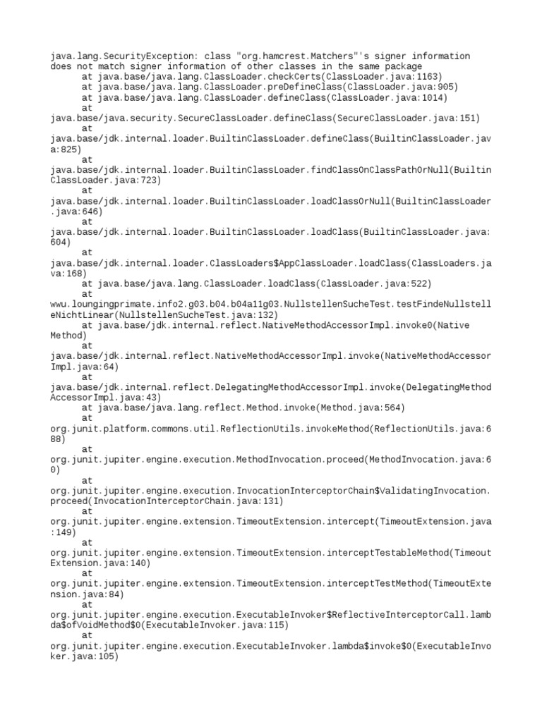 Hamcrest Stacktrace | Download Free PDF | Software Engineering ... Hamcrest Stacktrace | Download Free PDF | Software Engineering ...