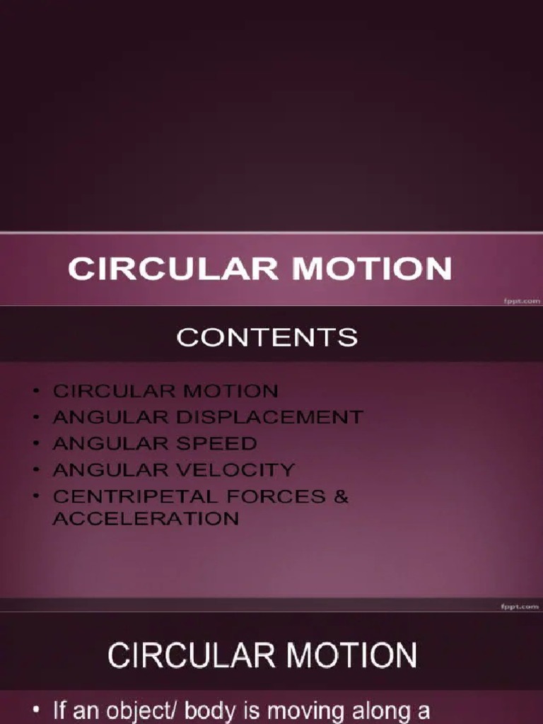 Q1 Science 8 Lesson 4 Circular Motion | PDF