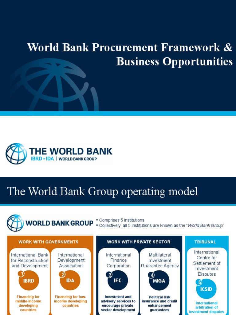 World Bank Procurement Framework Overview | PDF | World Bank | Procurement