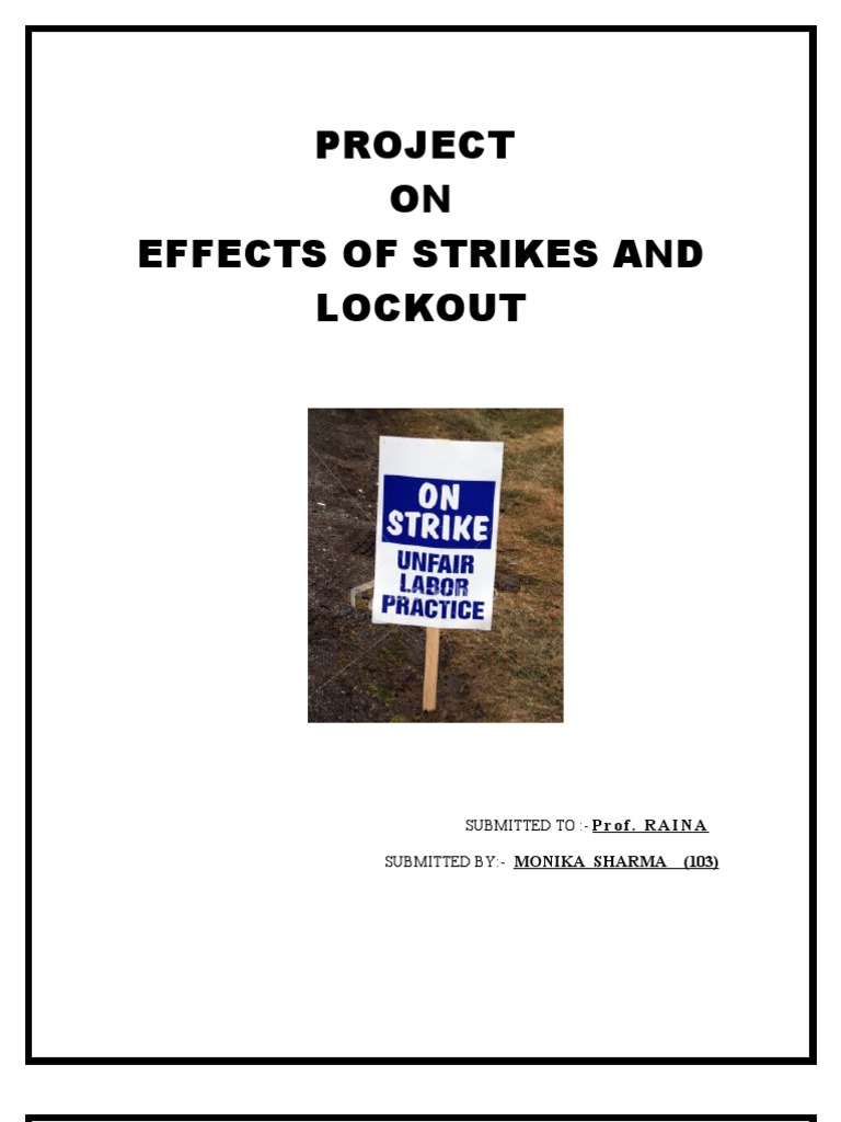 Strikes Project | PDF | Lockout (Industry) | Strike Action