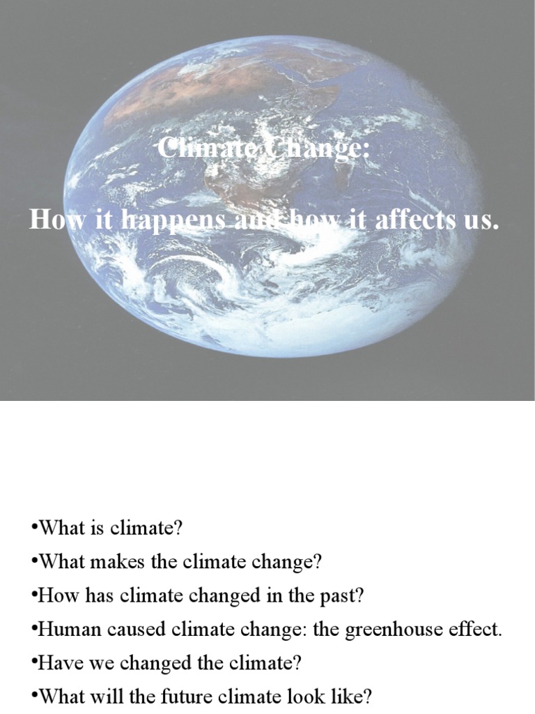 Climate Change - Basic Concepts | PDF | Climate Change | Climate