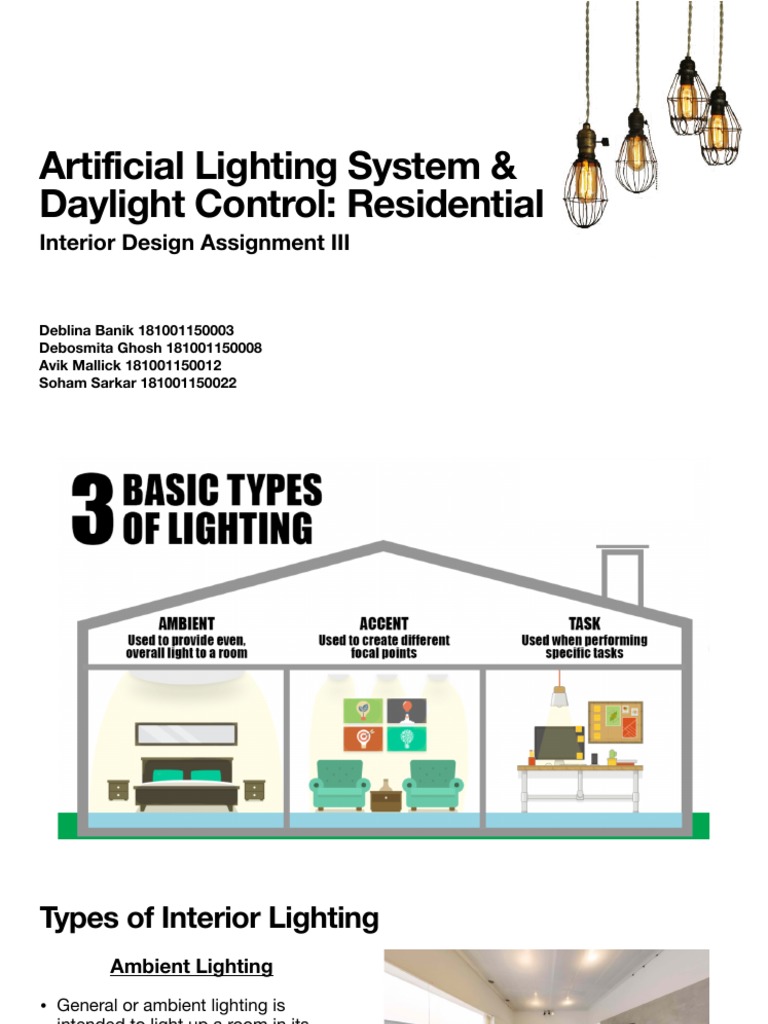Interior Design Lighting | PDF | Lighting | Incandescent Light Bulb