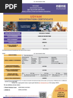 Udyam Registration Certificate (MSME) | PDF | Computing