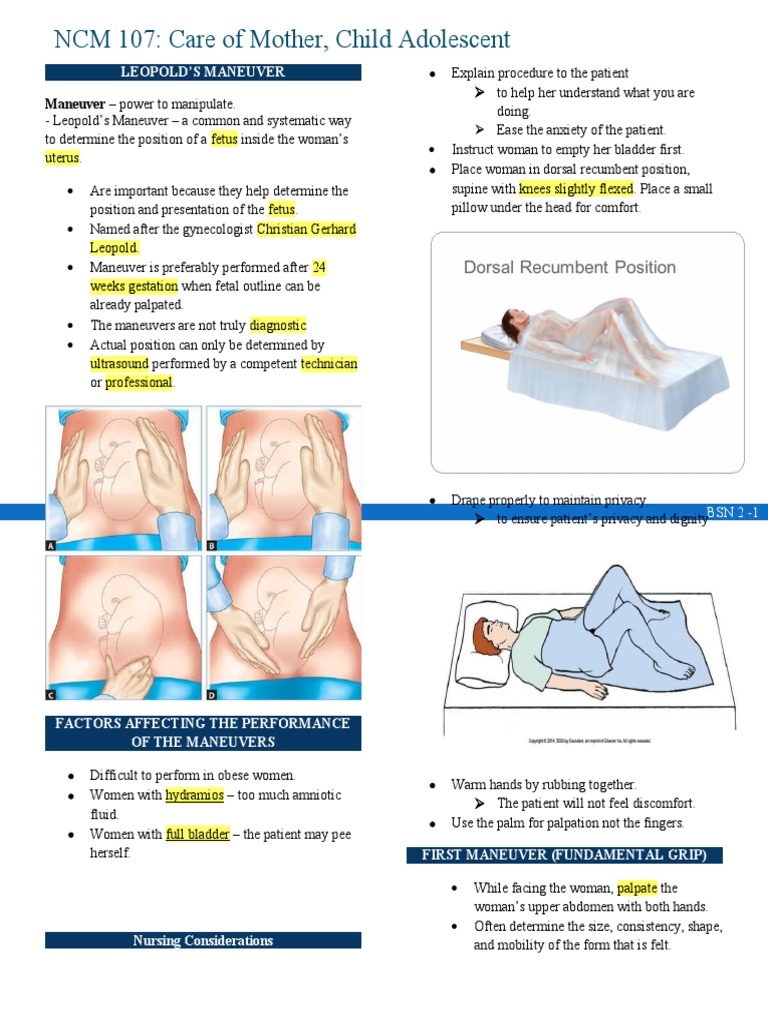 1st Topic Leopold Maneuver | PDF | Medical Specialties | Anatomy