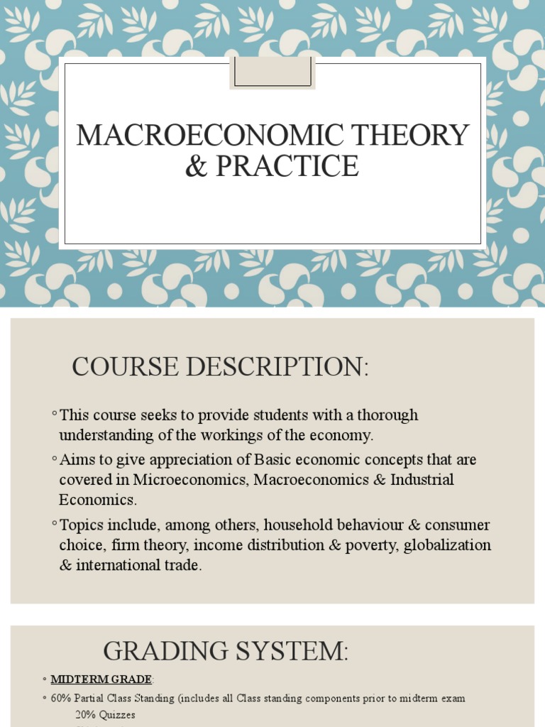 Macroeconomic Theory & Practice | PDF | Macroeconomics | Microeconomics
