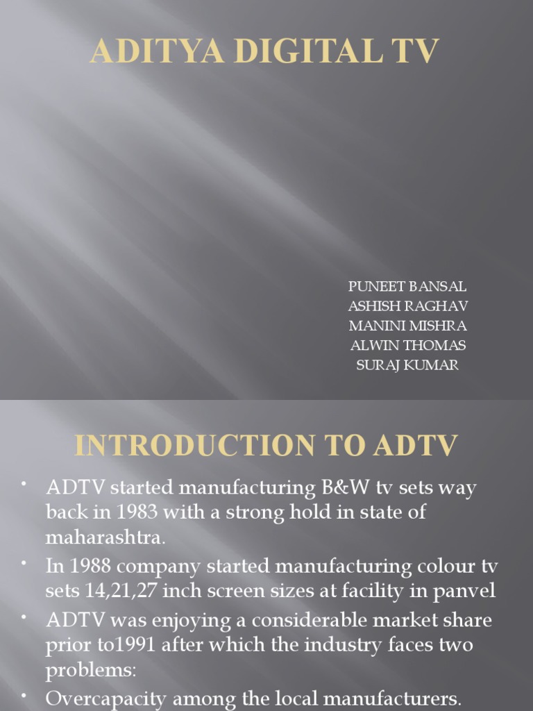 Aditya Digital TV: Puneet Bansal Ashish Raghav Manini Mishra Alwin Thomas Suraj Kumar | Download ...