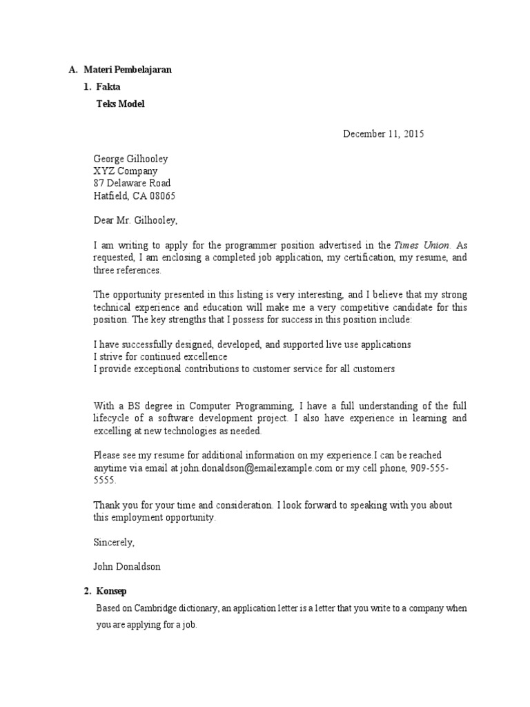 Application Letters SMK Kelas 12 | PDF | Communication | Cognitive Science