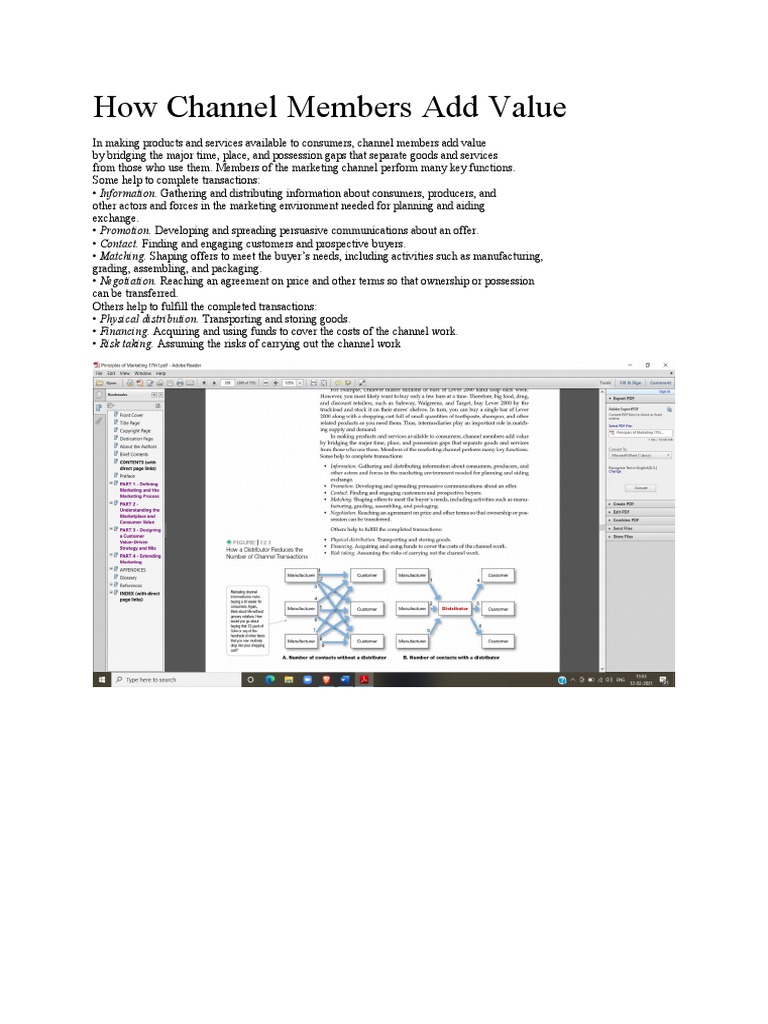 How Channel Members Add Value | PDF