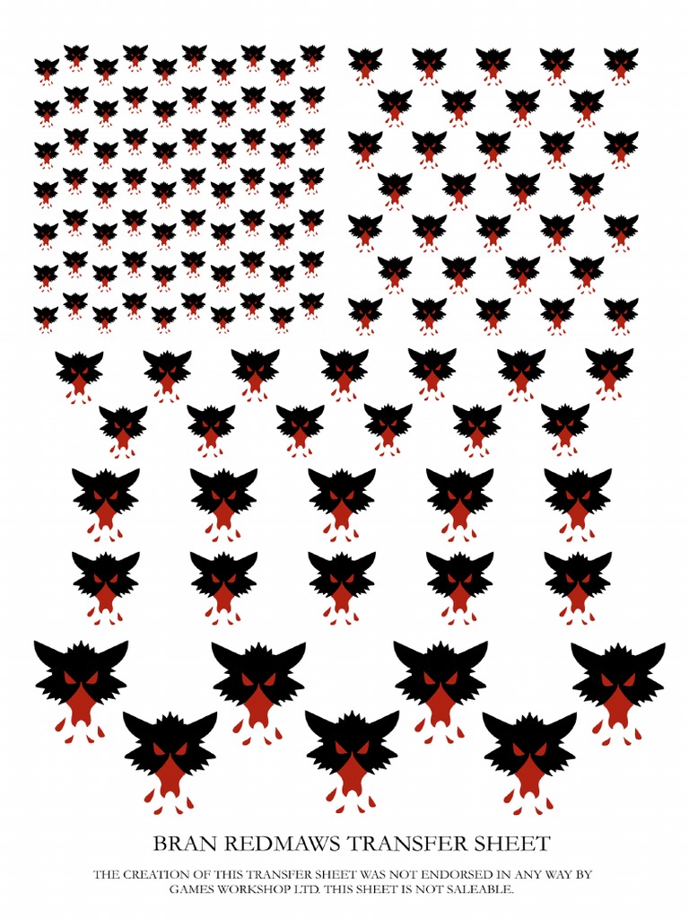 Space Wolves' Bran Redmaw Great Company Logo Sheet | PDF