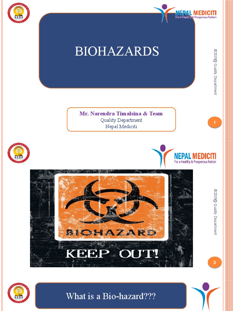 Biohazard | PDF | Health Sciences | Medical Specialties