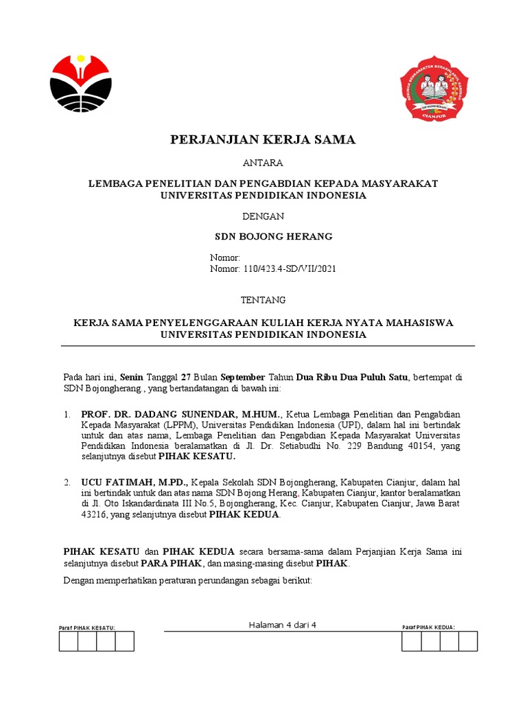 (Edit) Draft SPK KKN Genap 2020 - 2021 Ketua LPPM Upi | PDF | Pengelolaan Keuangan & Uang ...