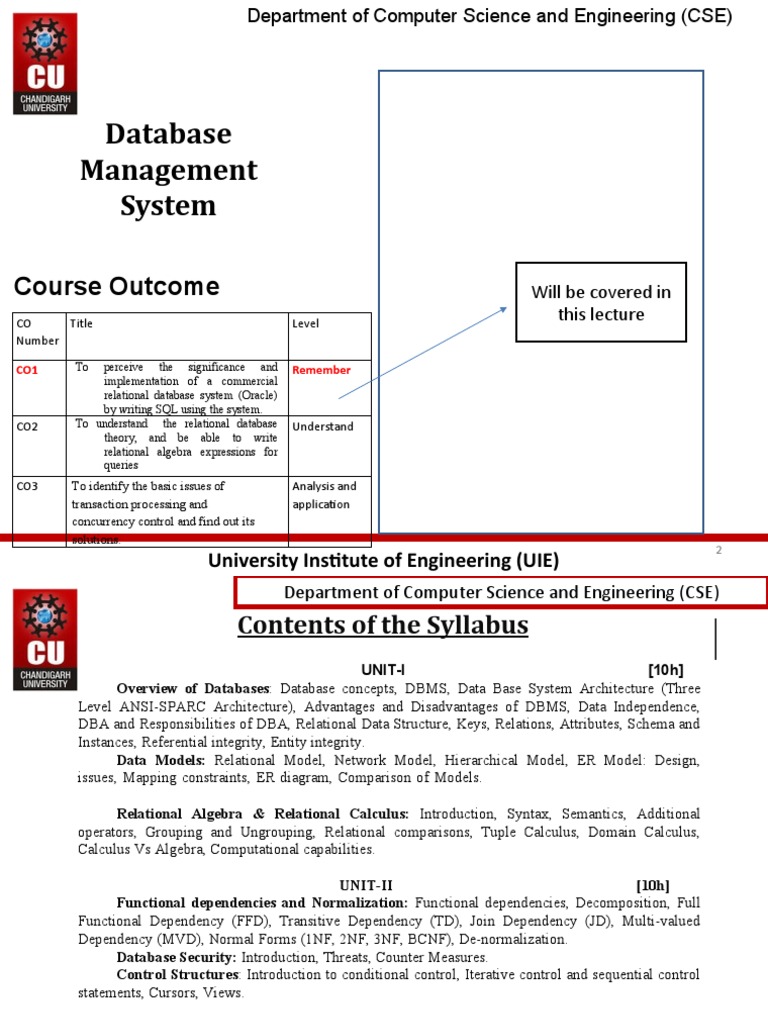 Lecture 2.3 and 2.4 Mapping Constraints and ER Diagram | PDF | Relational Database | Conceptual ...