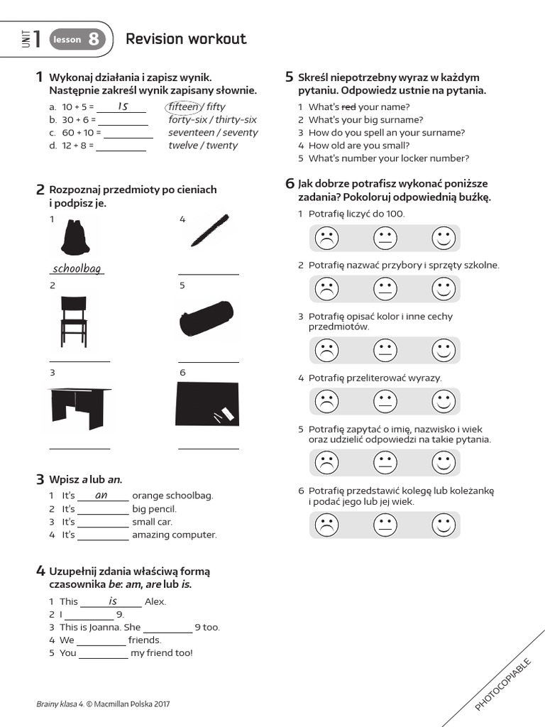 Brainy KL - 4 - Worksheets - Unit - 1 - Lesson - 8 | PDF