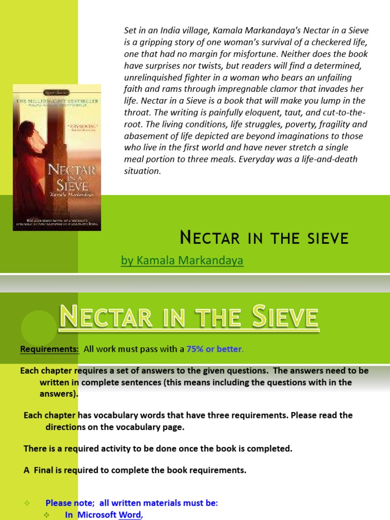 Nectar in The Sieve Compress | PDF