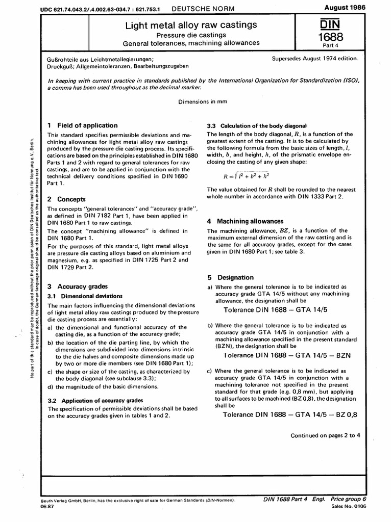 Din 1688 | PDF