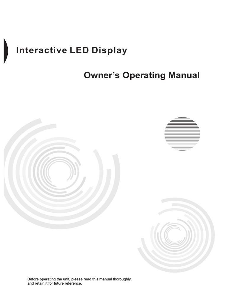 Interactive Display User Guide | PDF | Hdmi | Usb