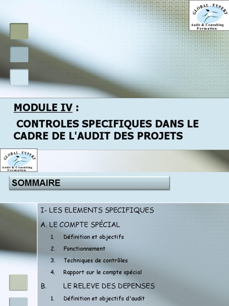 Audit Des Projets Module 4 | PDF | Banques | Audit
