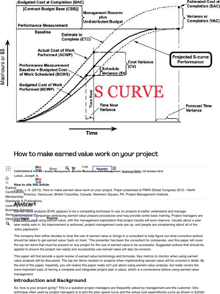 S - Curve PM Tool For EVA | PDF | Business