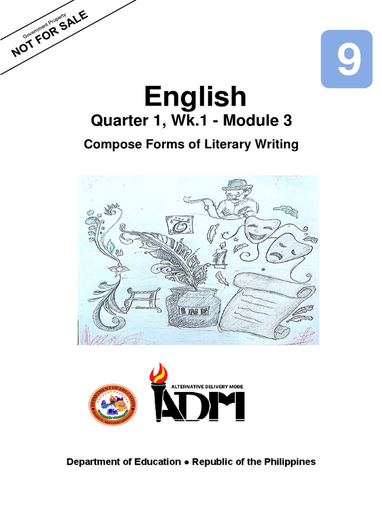 Eng9 q1 Mod3 Compose Forms of Literary Writing Version3 | PDF | William ...