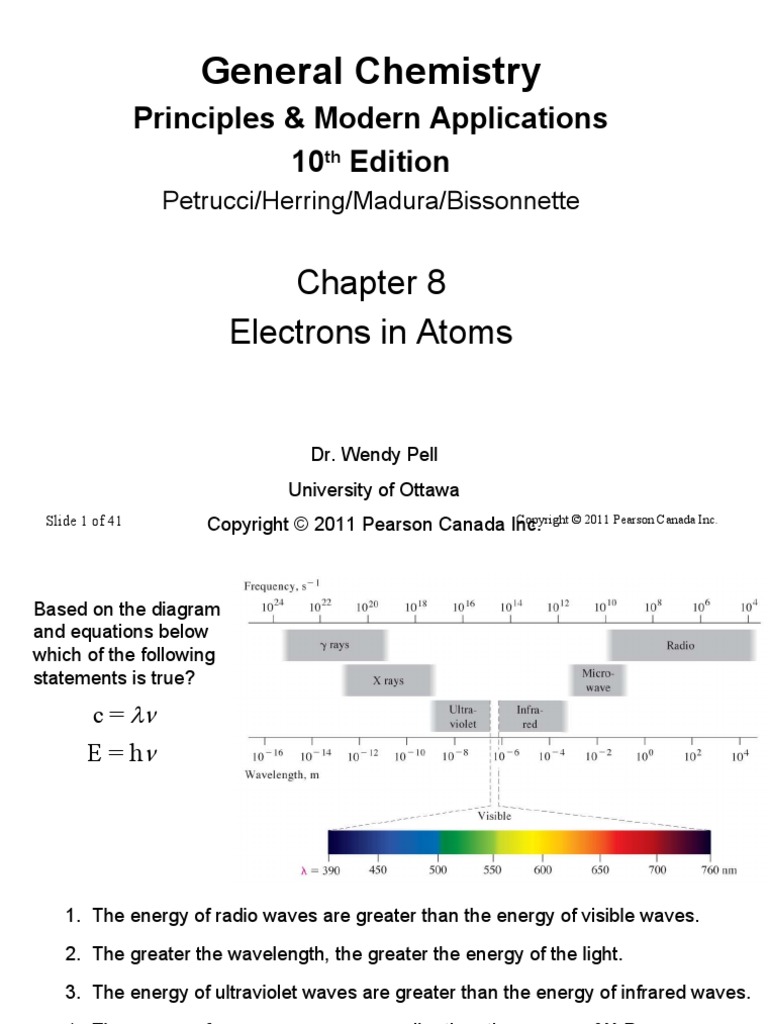 General Chemistry: Electrons in Atoms | Download Free PDF | Atomic ...