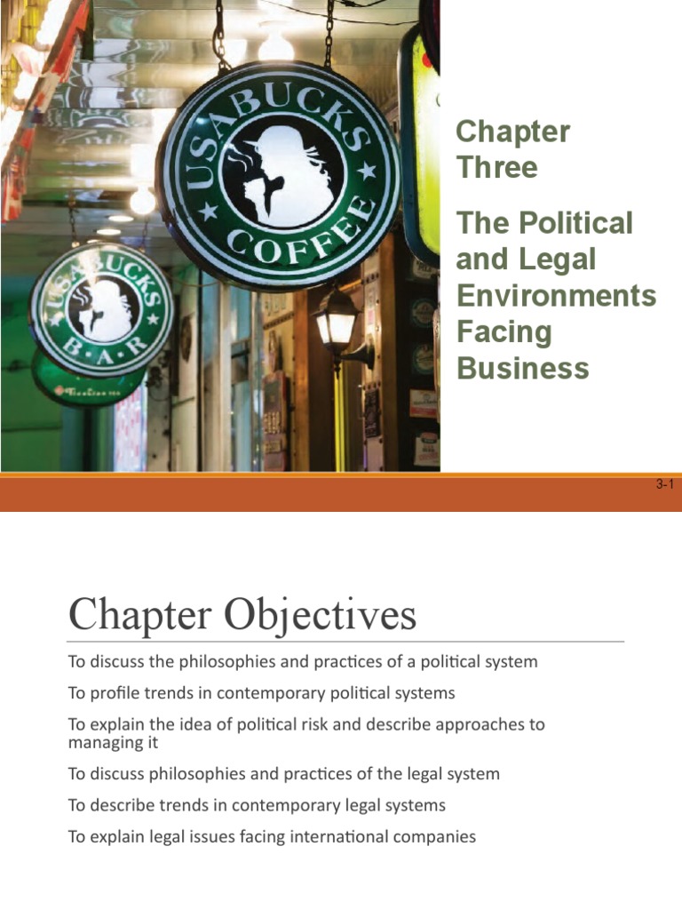 Chapter 3 - Political and Legal Environments Facing Business | PDF ...
