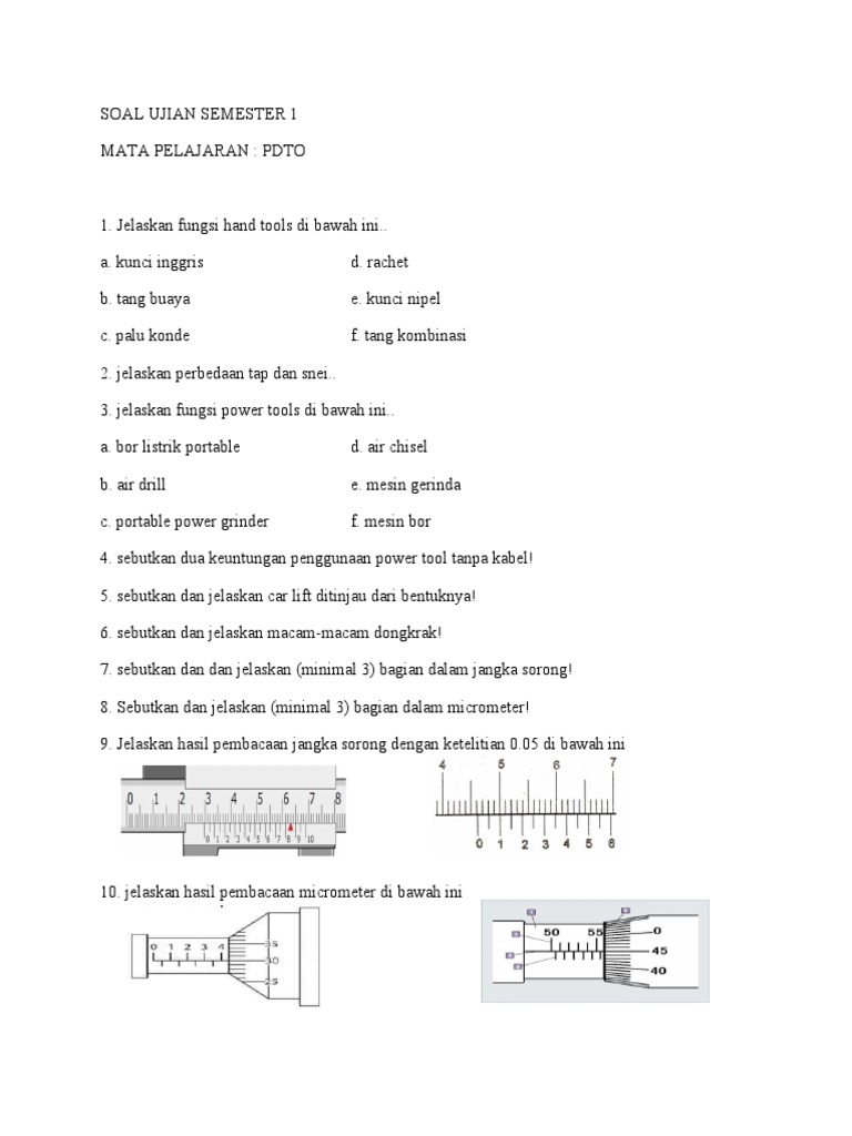 Soal Uas Pdto X Ganjil | PDF
