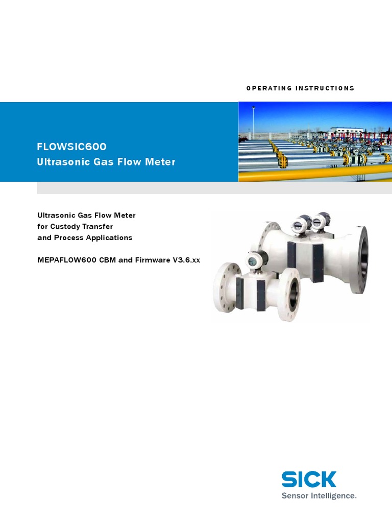 Operating Instructions Flowsic600 Ultrasonic Gas Flow Meter en ...