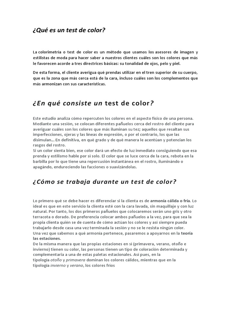 5 - El Test de Color | PDF