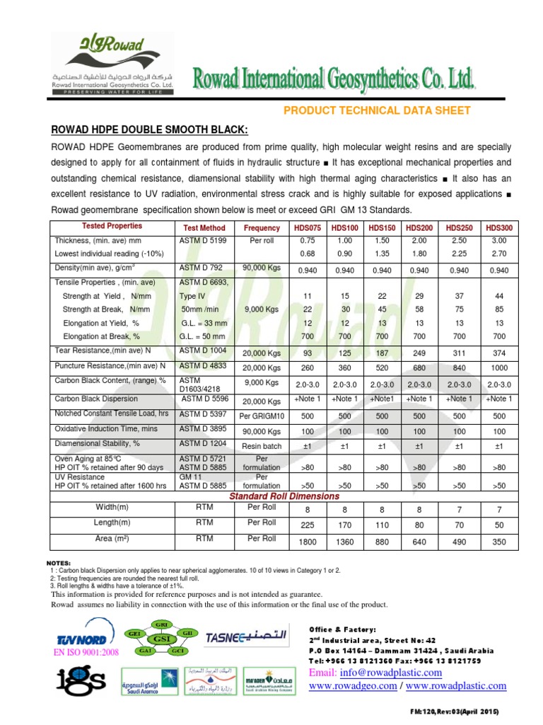 Rowad HDS | PDF | Materials Science | Building Materials