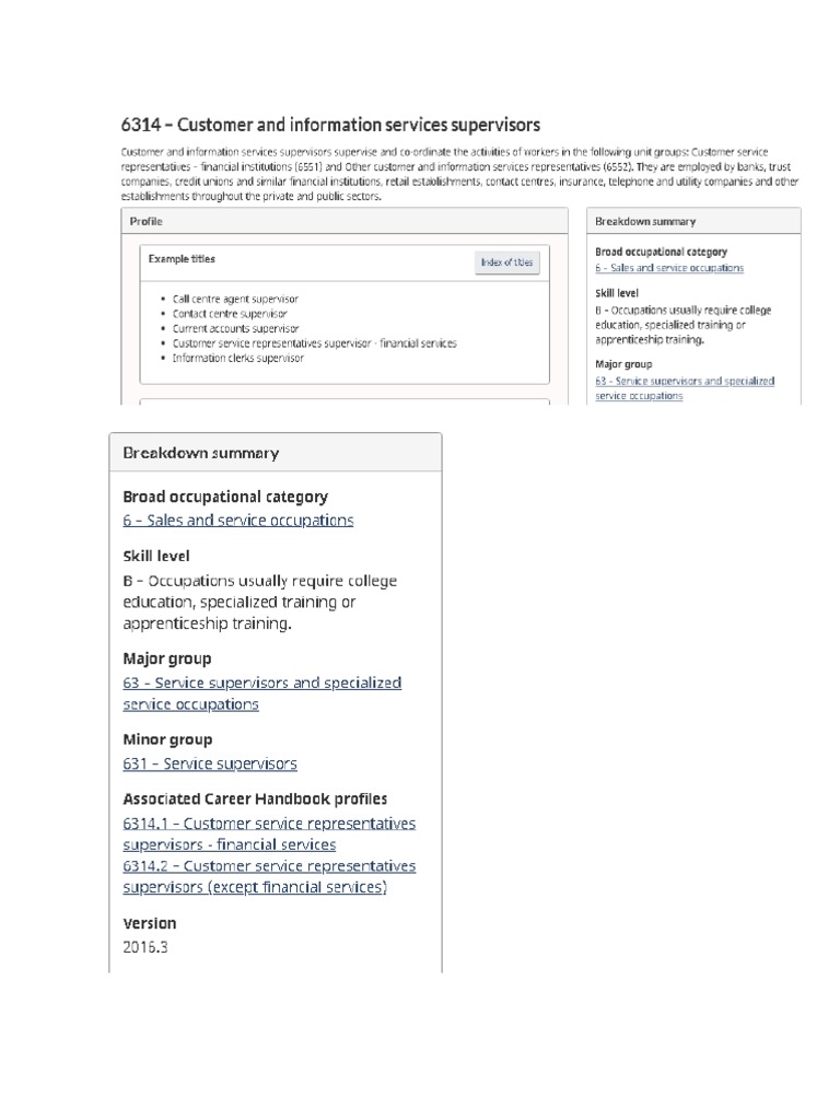 Job Duties NOC | PDF