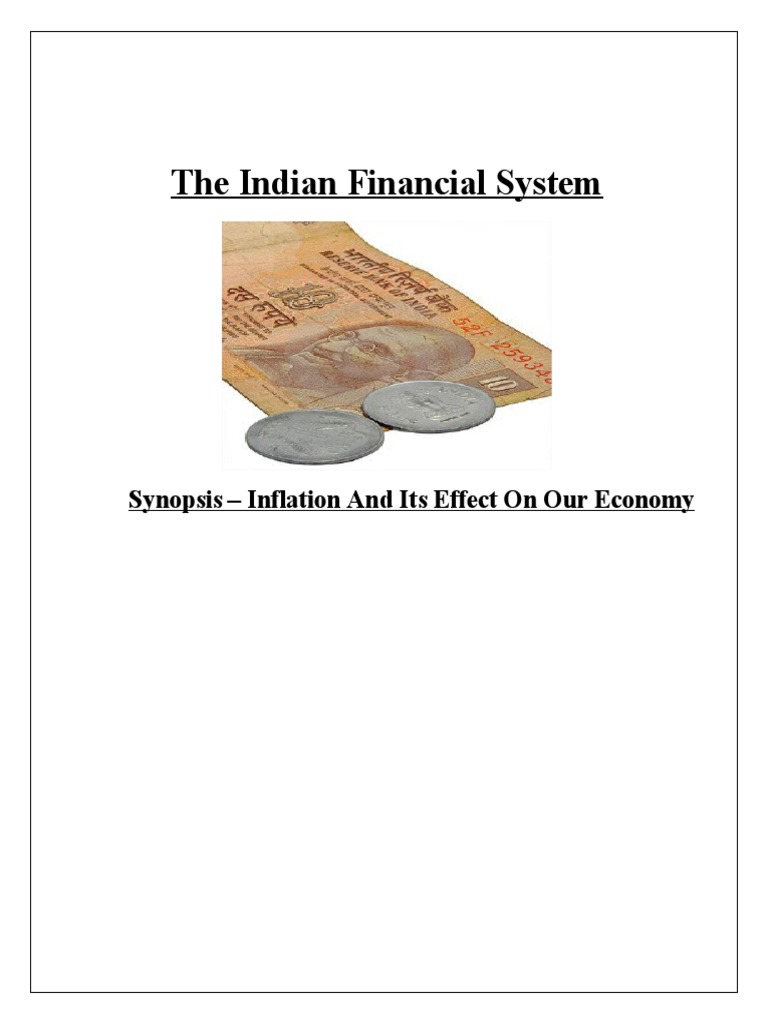 Indian Financial System Project | PDF | Economics | Inflation