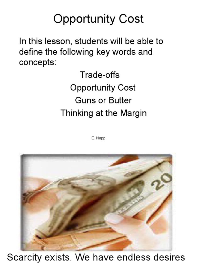 Understanding Opportunity Cost | PDF | Opportunity Cost | Economics