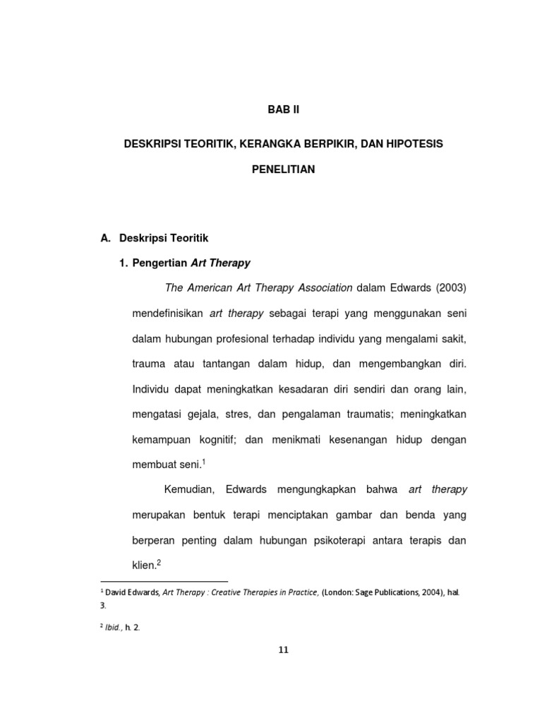 Pengertian dan Teknik Art Therapy | PDF