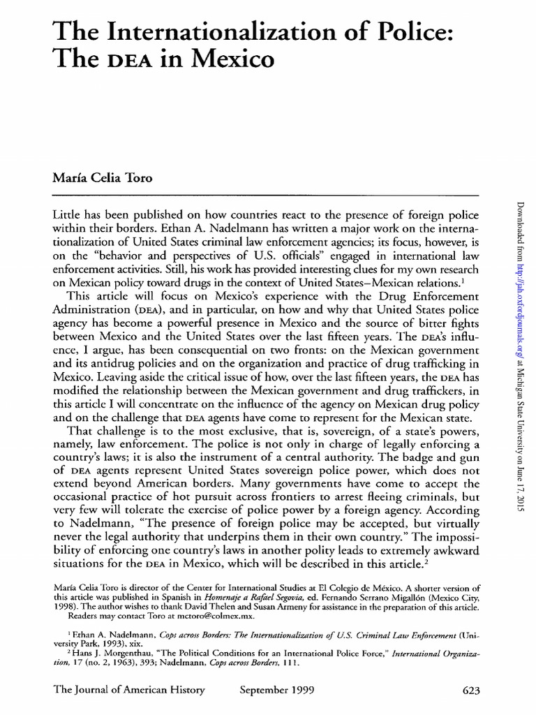 The DEA in Mexico | PDF | Illegal Drug Trade | Drug Enforcement ...