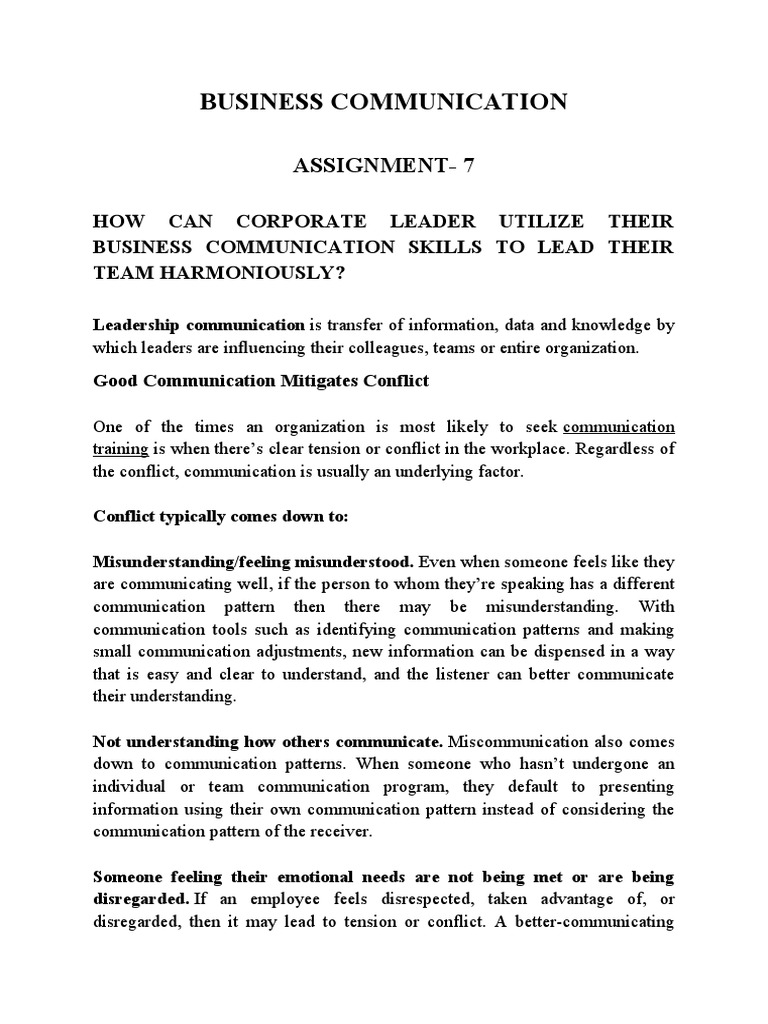 Assignment - 6 BUSINESS COMMUNICATION | PDF | Communication | Employment