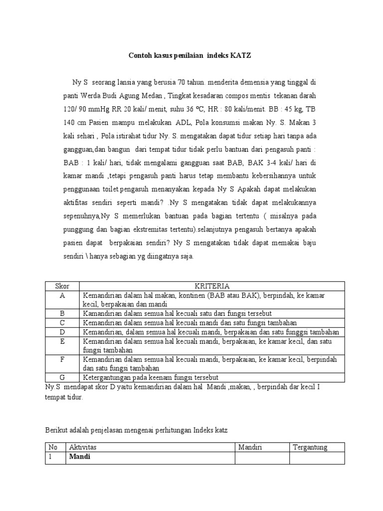 Contoh Kasus Indeks Katz | PDF