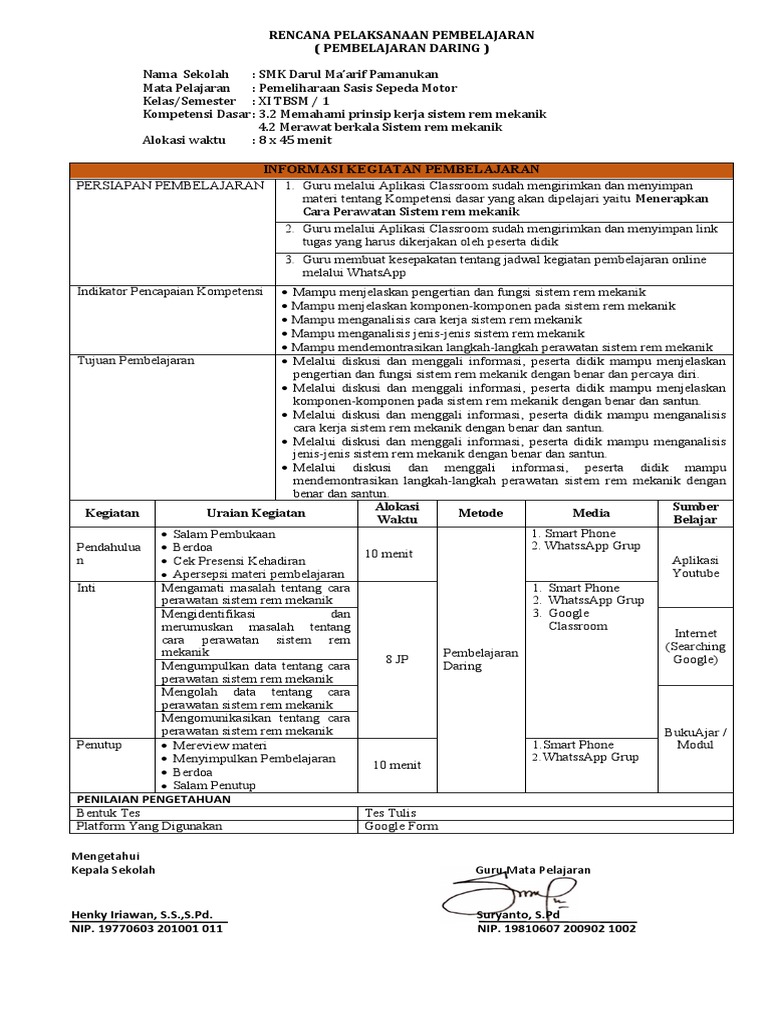 Prinsip Kerja Sistem Rem Mekanik | PDF