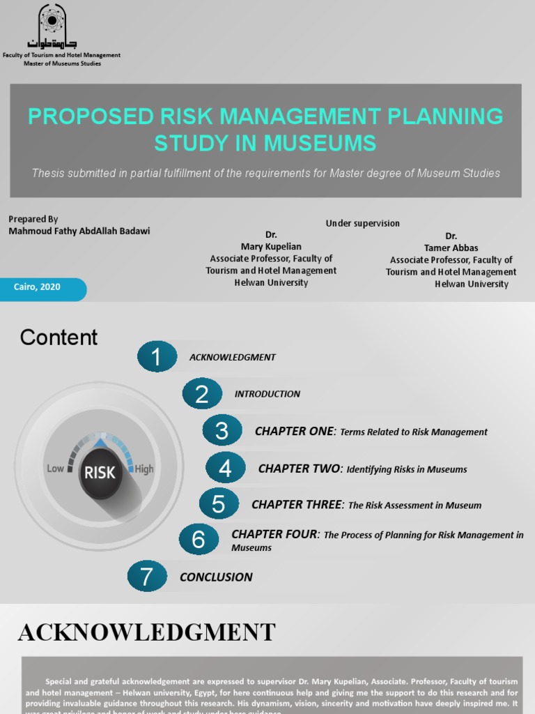 Proposed Risk Management Planning Study in Museums | Download Free PDF ...