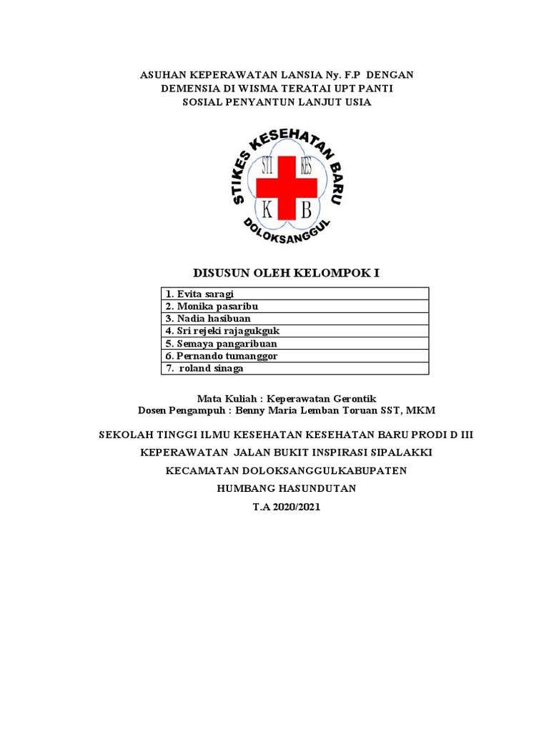 Kelompok 1 Askep Gerontik | PDF