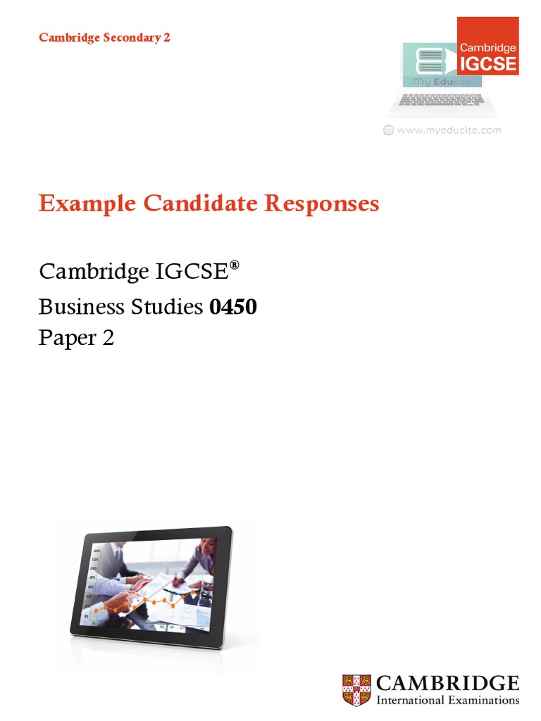 0450 Example Candidate Responses Paper 2 | PDF | Test (Assessment ...