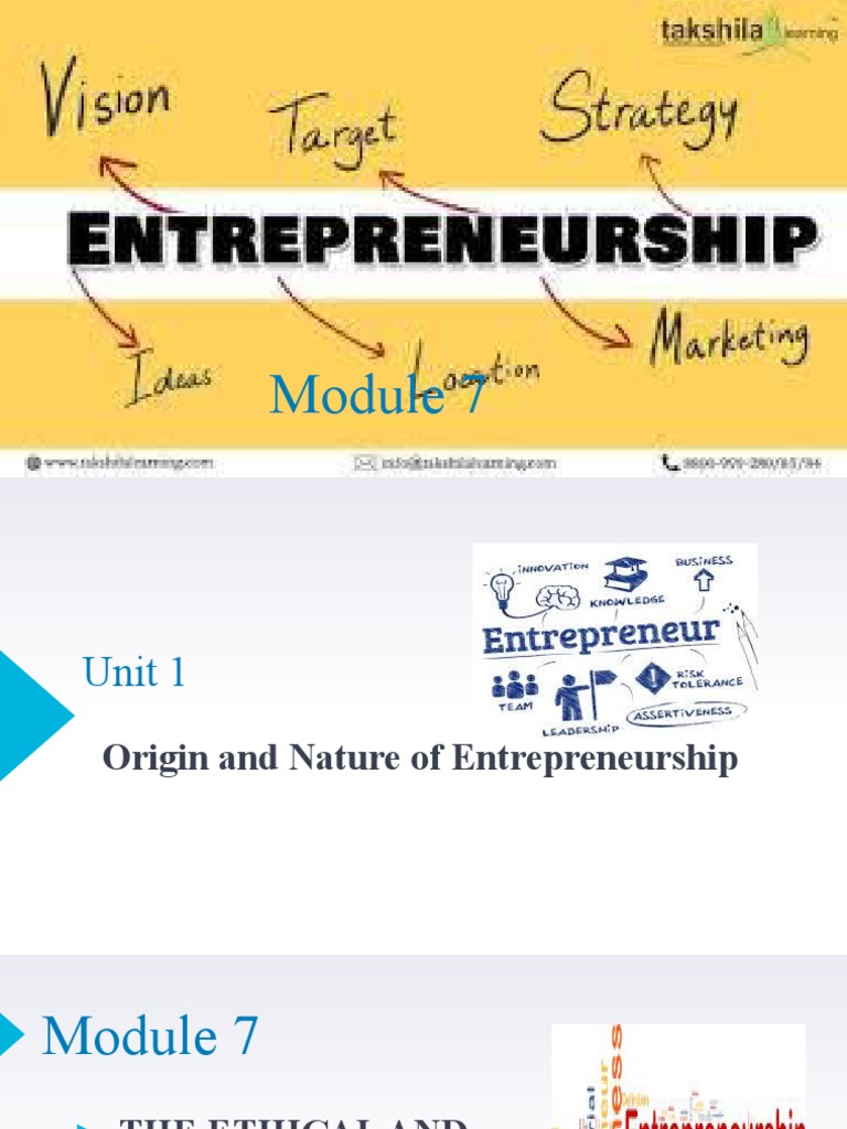 Module 7 The Ethical and Social Responsibilities of Entrepreneurs | PDF ...