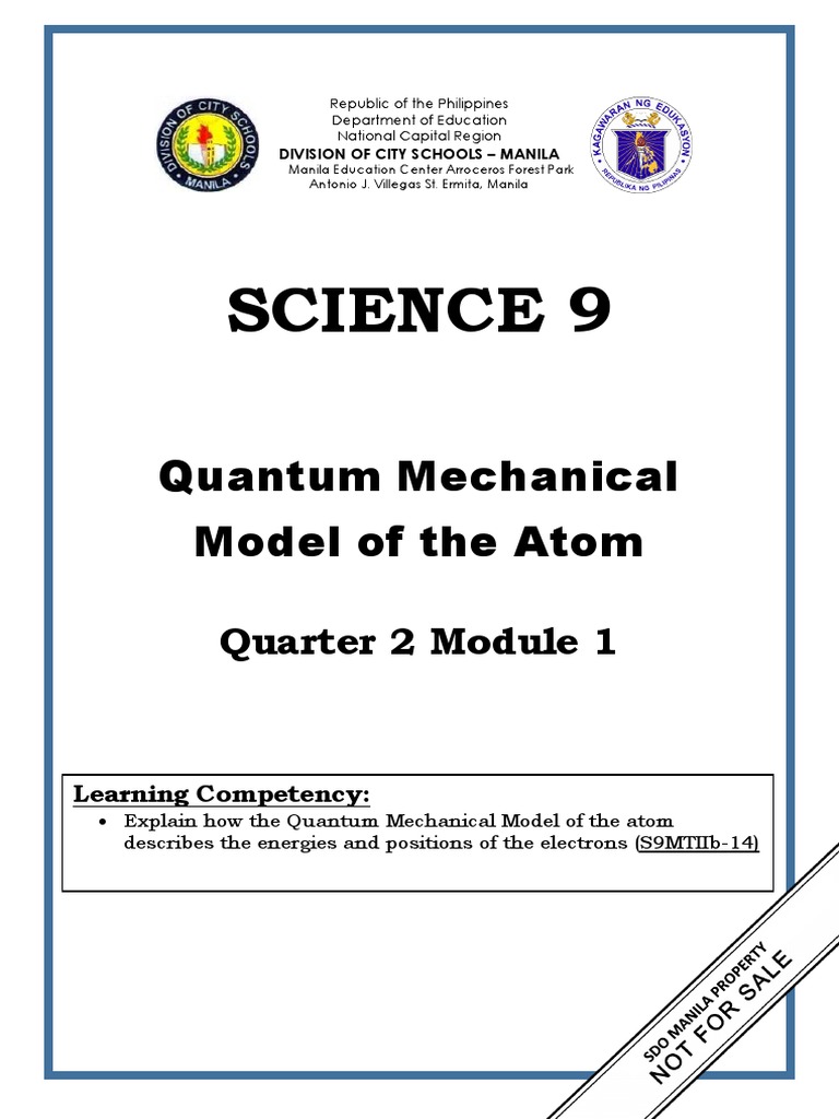 G9 Q2 W1 Atomic Models | PDF | Atomic Orbital | Periodic Table