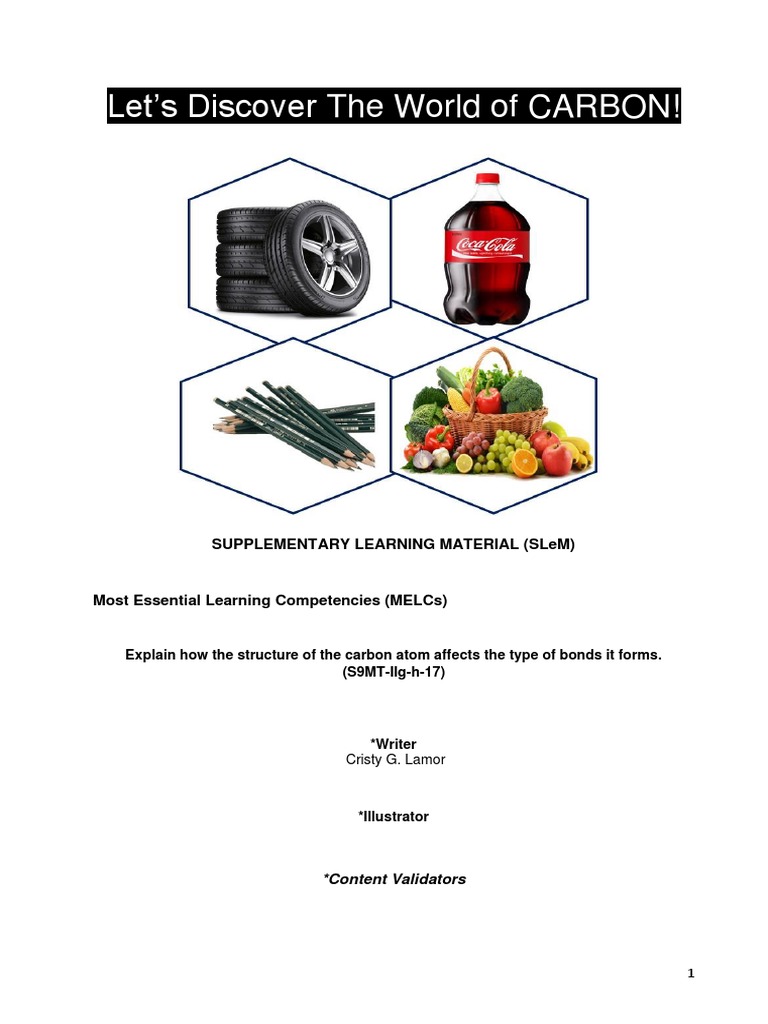G9 Q2 W4 Structure of Carbon Atoms | PDF | Covalent Bond | Chemical Bond